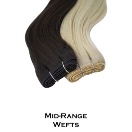 Half Weft DOUBLE DRAWN Hair Extensions (Mid Range Hair - Guaranteed Remy)